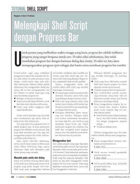Melengkapi Shell Script Dengan Progress Bar Bebas
