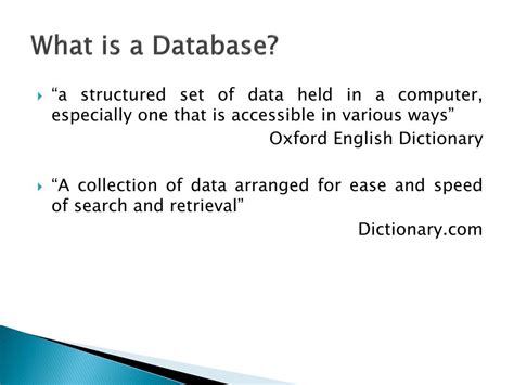 Ppt Introduction To Databases Powerpoint Presentation Free Download