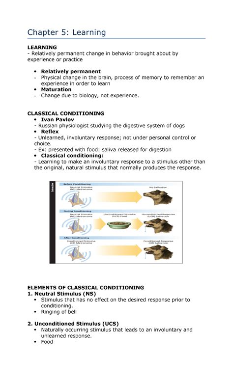 chapter 5 learning itp ch5 learning summary notes chapter 5