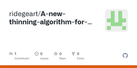 Github Ridegearta New Thinning Algorithm For Binary Images