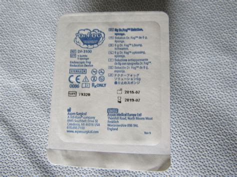 New Aspen Surgical Ref Df 3100 Dr Fog Endoscopic Anti Fog Prevention