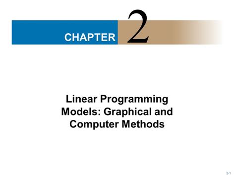 Linear Programming Models: Graphical and Computer Methods - ppt video ...