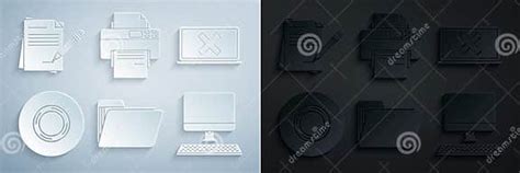 set document folder laptop and cross mark on screen scotch computer