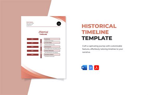 Editable History Timeline Templates In Pdf To Download