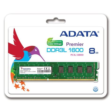 Adata 8gb Ddr3 1600mhz Desktop Ram Sgl Global Technologies
