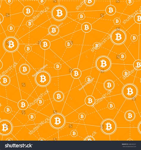 Simple Seamless Pattern White Symbols Bitcoin Stock Vector Royalty Free 648240241 Shutterstock