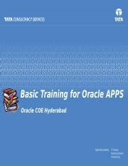 Oracle ERP Ppt Ppt Basic Training For Oracle APPS Oracle COE Hyderabad Structure Of The