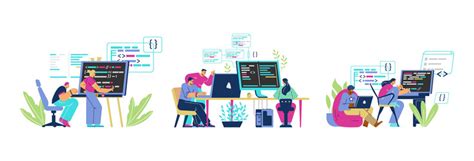 People Coding Vector Images Over 14 000