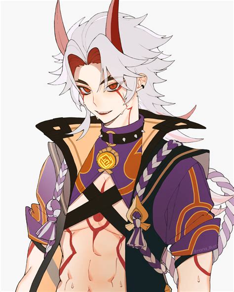 Arataki Itto Genshin Impact Image By Nanaillust 3477001