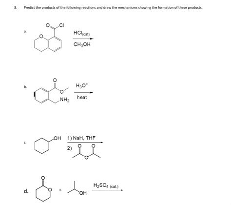 Answered: 3. Predict the products of the… | bartleby