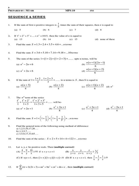 Mps 10 Gs Pdf Mathematics Number Theory