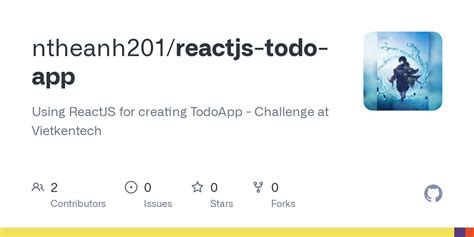 github ntheanh201 reactjs todo app using reactjs for creating