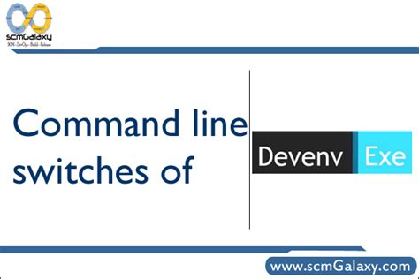 command line switches of devenv exe