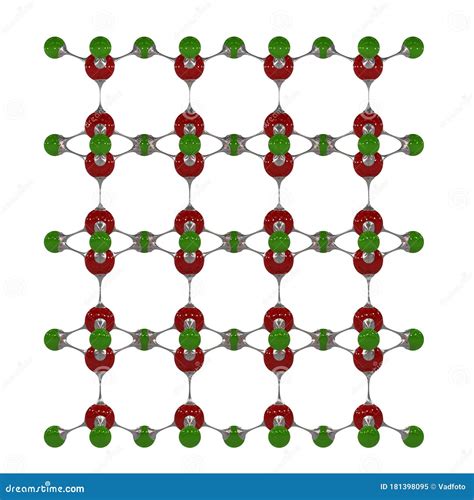 Molecule Molecular Lattice 3d Illustration Stock Illustration