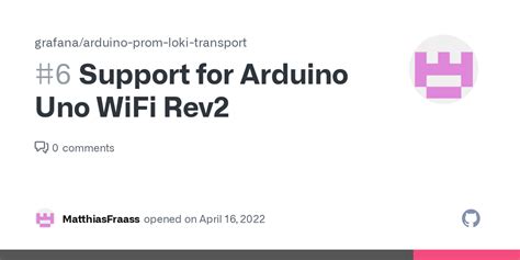 Support For Arduino Uno Wifi Rev2 · Issue 6 · Grafanaarduino Prom