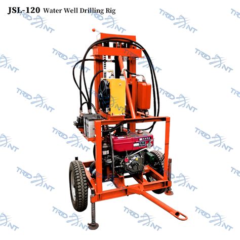 Export Small Water Well Drilling Rig Jsl 120 Diesel Deepwater Well