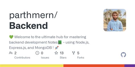 github parthmern backend 💚 welcome to the ultimate hub for mastering
