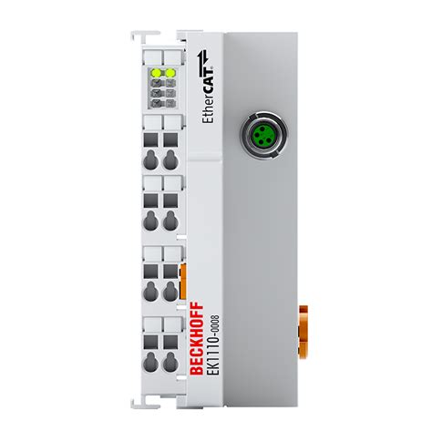 Ek1110 0008 Ethercat Extension With M8 Connection Beckhoff Worldwide