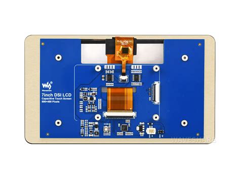 7寸电容触控屏 800×480像素 dsi通信 ips显示面板 5点触控