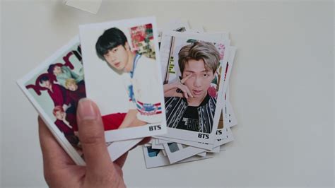 Bts Photo Message Card Unboxing Youtube