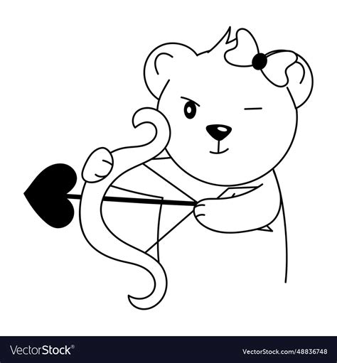 Cupid Bow Royalty Free Vector Image Vectorstock