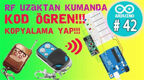 arduino rf uzaktan kumanda ile rf alıcı modül kumanda kodu Öğrenme