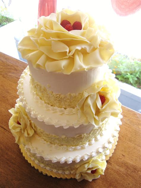 Lemon Raspberry Wedding Cake