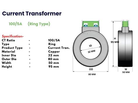 Current Transformer 100 5a Pyro