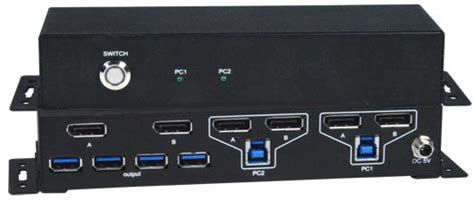 KVM Switches 642DP DEPZOL 4 Port KVM Switch Dual Monitor DisplayPort 4096x2160 60HzDual View