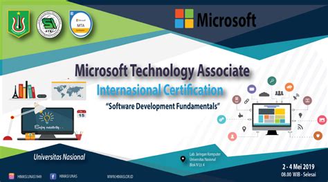 Microsoft Technology Associate International Certification Universitas Nasional