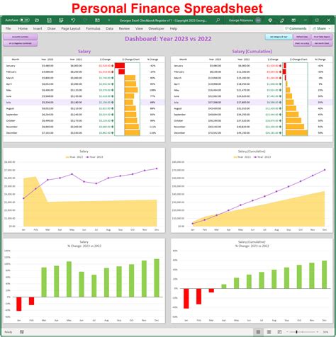 Checkbook Spreadsheet Split Transactions Visualize Income And Expenses