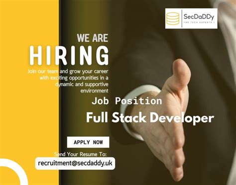 fullstackdeveloper hiring postgresql frontenddevelopment