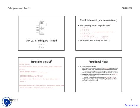 Functions Experimental Techniques Lecture Slides Docsity