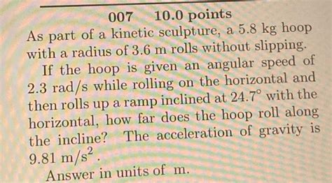 Solved Points A Wheel Rotating With A Constant Chegg