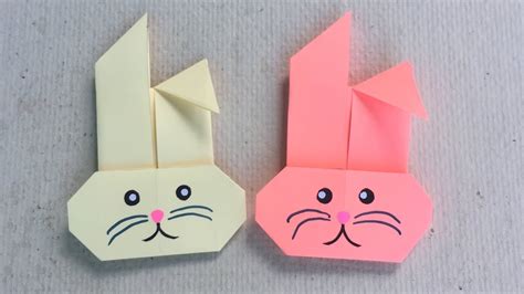 How To Make An Origami Bunny Face Origami Bunny Diy Beauty Of Paper