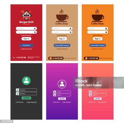 로그인 화면 Ui Ux 디자인 웹 모바일 앱 사용자 인터페이스 등록 양식 모바일 응용 프로그램 가입 로그인 페이지 벡터 0명에