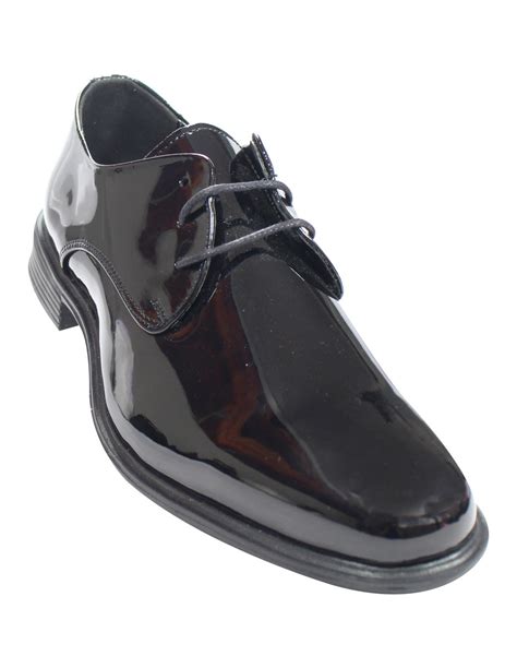 Zapatos De Vestir Hombre Charol Negro Leon 8019zh Zapaterias Leon