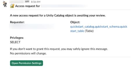 Manage Access Request Destinations Azure Databricks Microsoft Learn