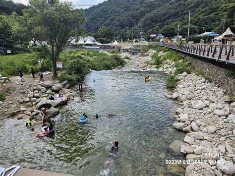 포천 백운계곡 늦더위 속 물놀이와 곁들인 백운산 산행 이산저산