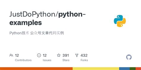 Github Justdopython Python Examples Python