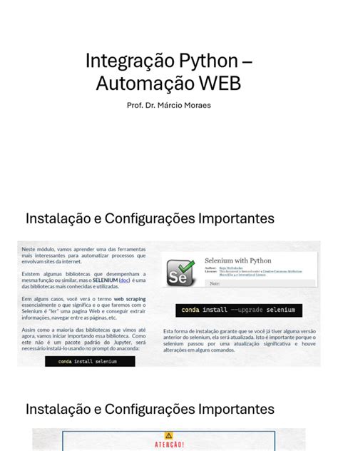 integração python automação web pdf