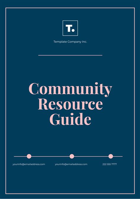 Free Community Resource Guide Template To Edit Online