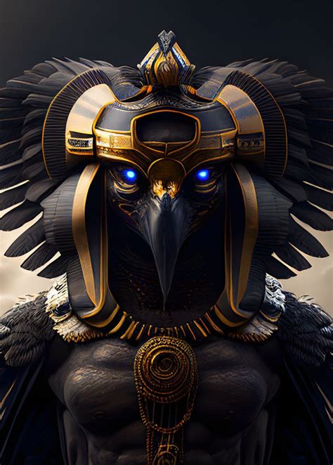 Horus Egyptian God Poster Picture Metal Print Paint By Poster