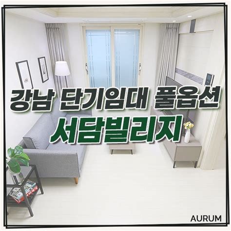 강남 단기임대 풀옵션 역삼동 강남역 투룸 월세 빌라 서담빌리지 네이버 블로그