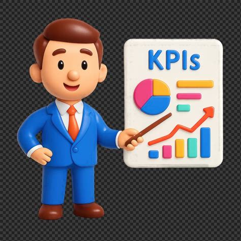 Png Businessman Presenting Colorful Kpi Free Png Rawpixel