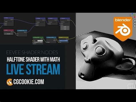 Free Video Creating A Halftone Gradient Shader In Blender 2023 Livestream From Cg Cookie