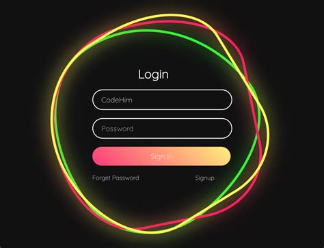 2 Login Forms In Html Css And Javascript