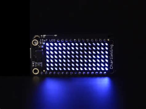 Adafruit 15x7 Charlieplex Led Matrix Display Featherwing Blue Id