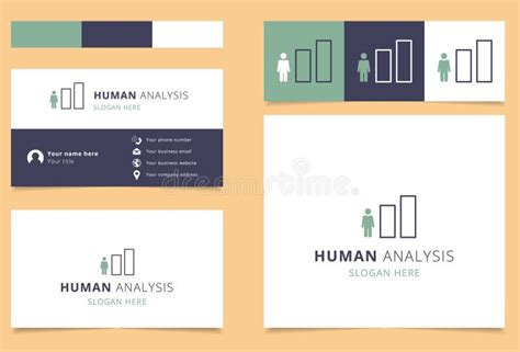 Human Analysis Logo Design With Editable Slogan Branding Book And
