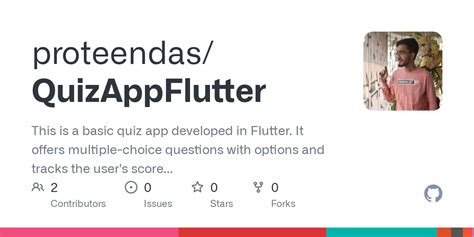 GitHub Proteendas QuizAppFlutter This Is A Basic Quiz App Developed In Flutter It Offers